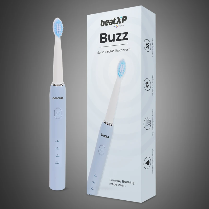 Buzz Electric Rechargeable Toothbrush Blue colour