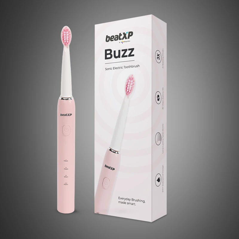 Buzz Electric Rechargeable Toothbrush Pink colour