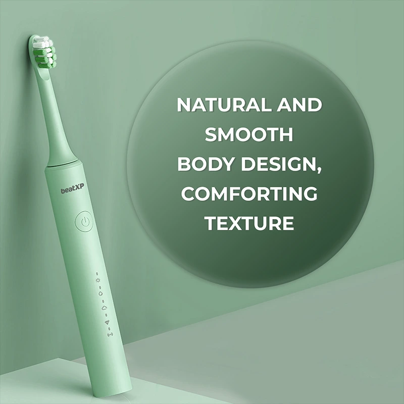 Vibe Electric Rechargeable Toothbrush 2 Brush Heads & 5 Modes