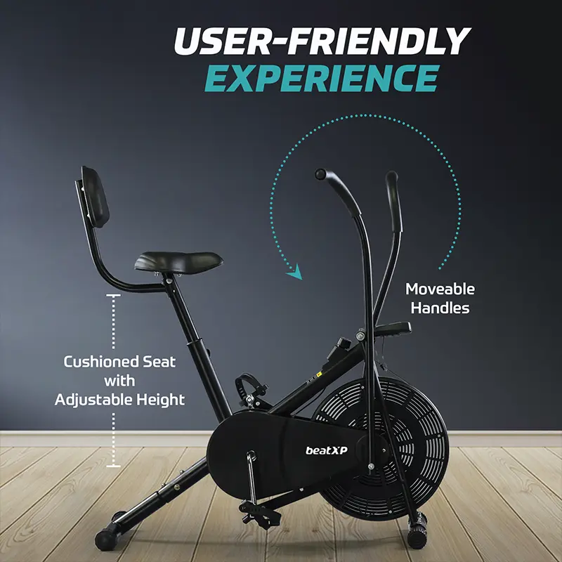 beatXP Gym Exercise Cycle with Back Support - Multiple Workout Options ...