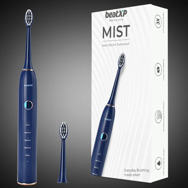 Buy beatXP Mist Sonic Rechargeable Electric Toothbrush for Adults with ...