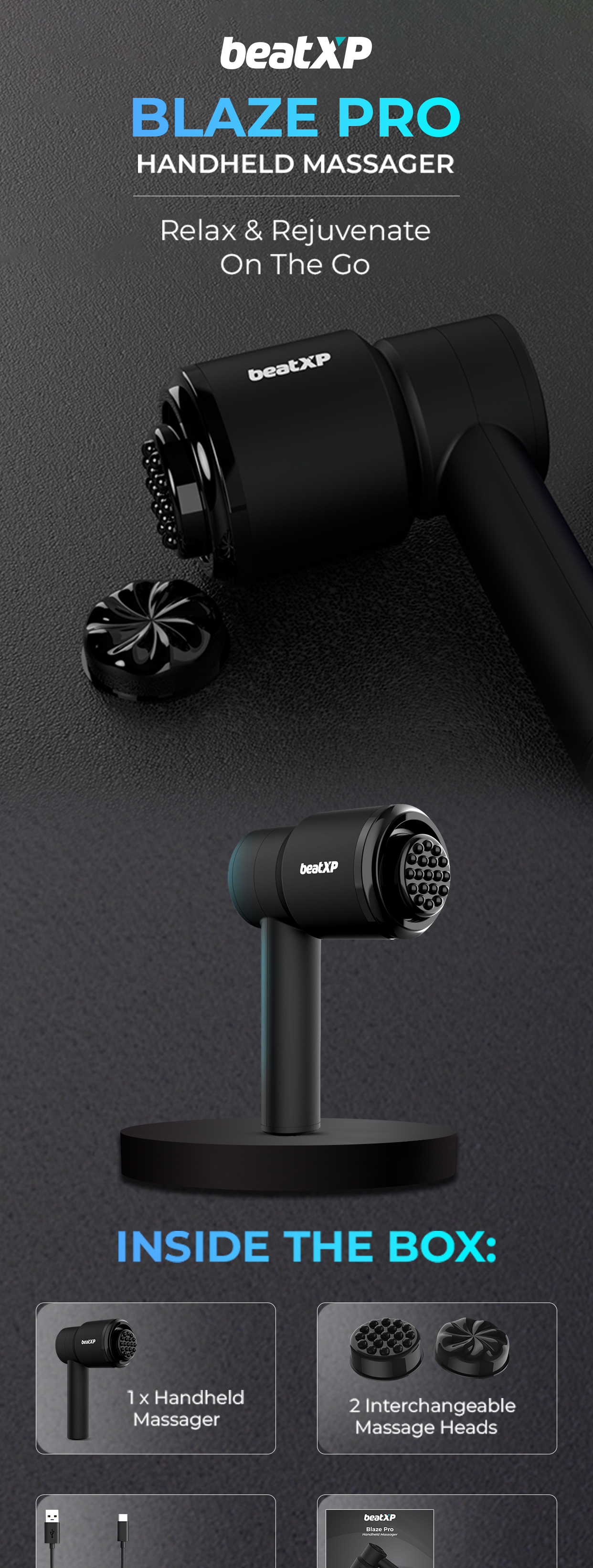 Blaze Pro Handheld Wireless Full Body Massager