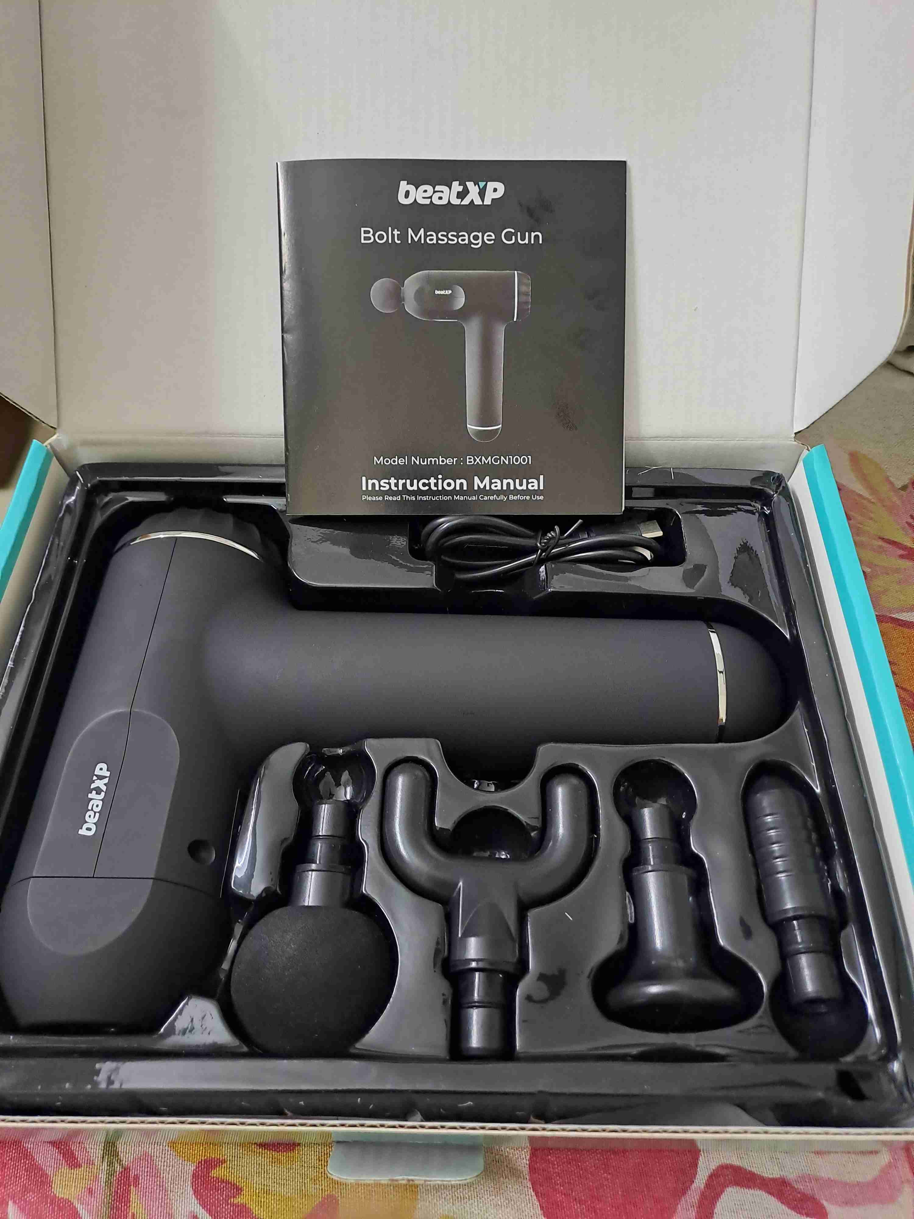 beatXP Bolt Deep Tissue Massage Gun | Best Body Massager Online
