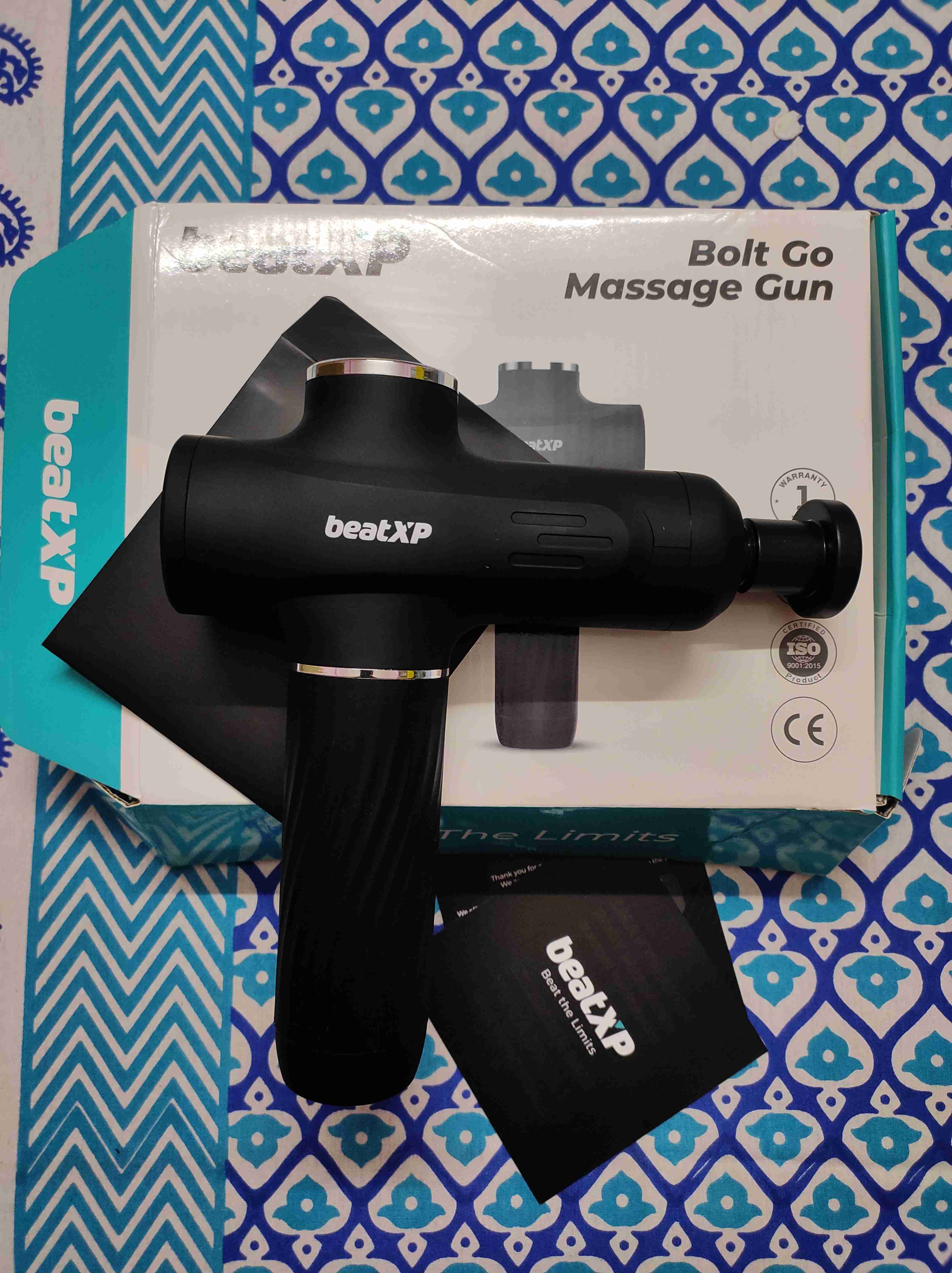 Bolt Go Deep Tissue Massage Gun (Matte Black)